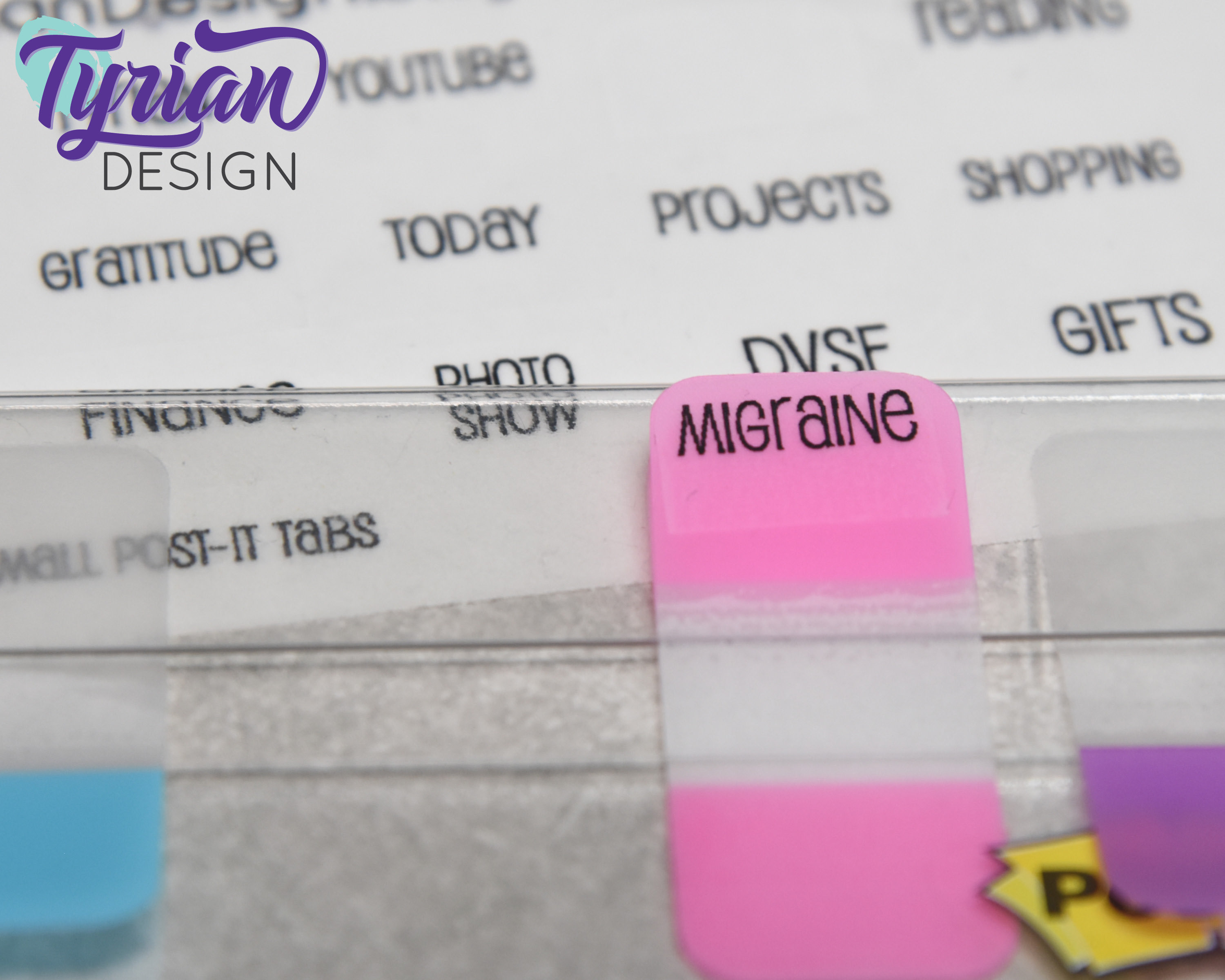 Custom Stickers for Tabs for Planners and Journals. 2 size | Etsy