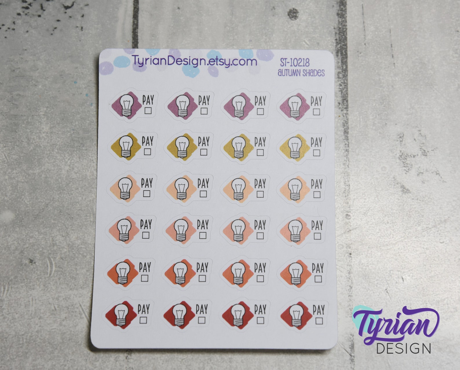 Electricity Icon Stickers | Different Color Options | Electric Bill ...
