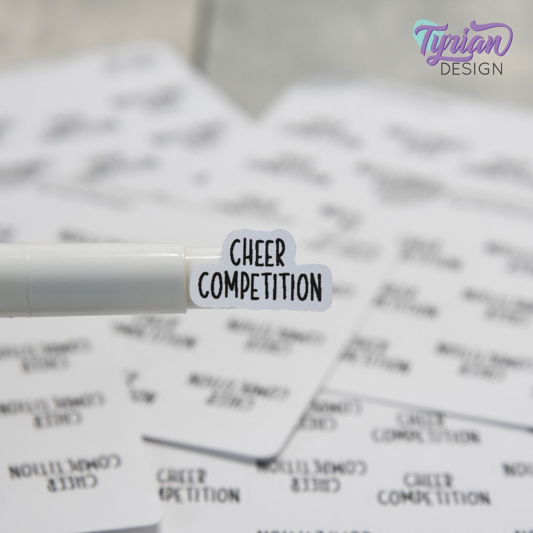 Tiny Cheer Competition Stickers | Competition Stickers | 12 Stickers ...