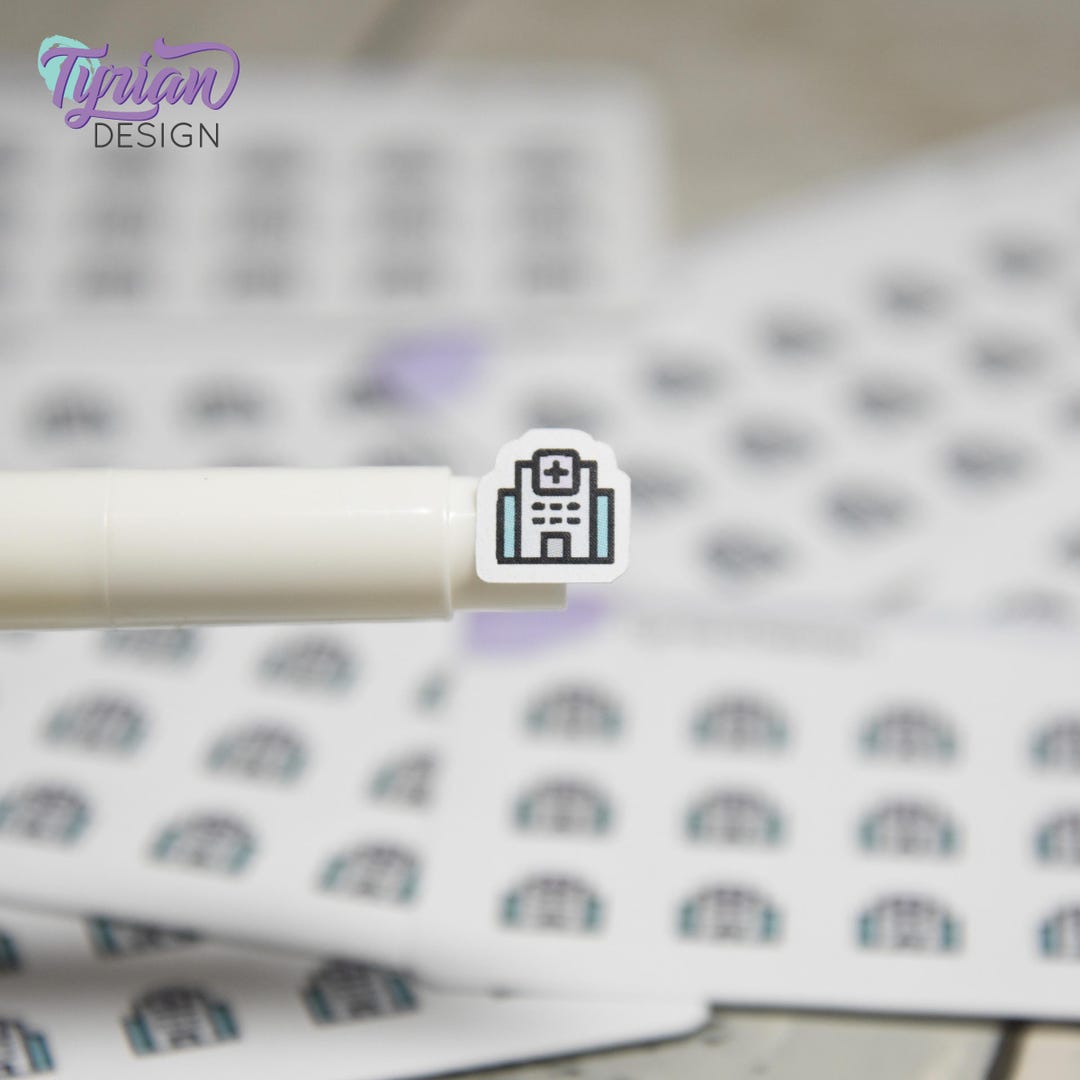 Hospital Stickers | Tiny Hospital | Mini Sheet | 18 Stickers | .41 X ...