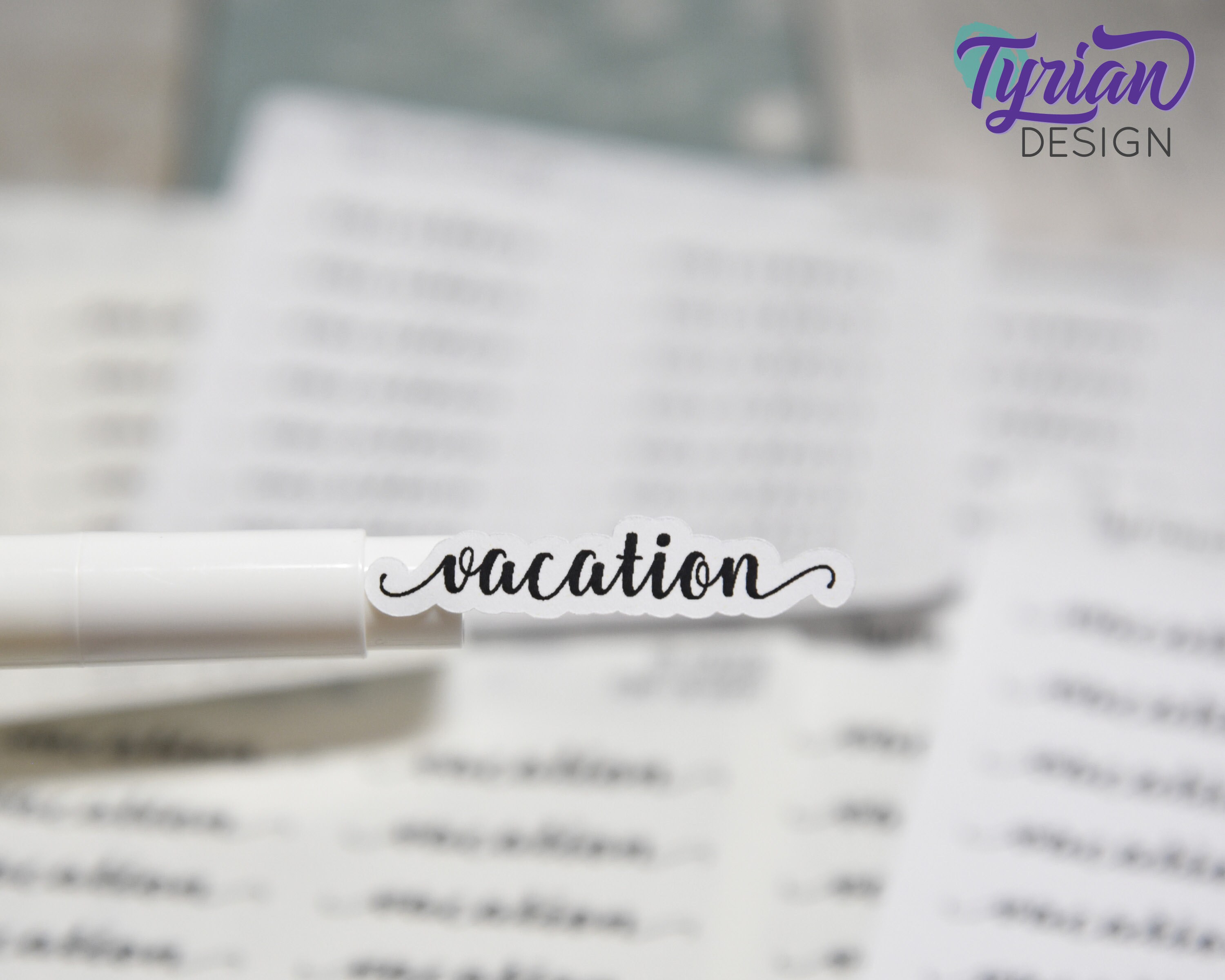 Vacation Stickers | Planning Sticker | 18 Stickers | 1.5 X .33 Inches ...