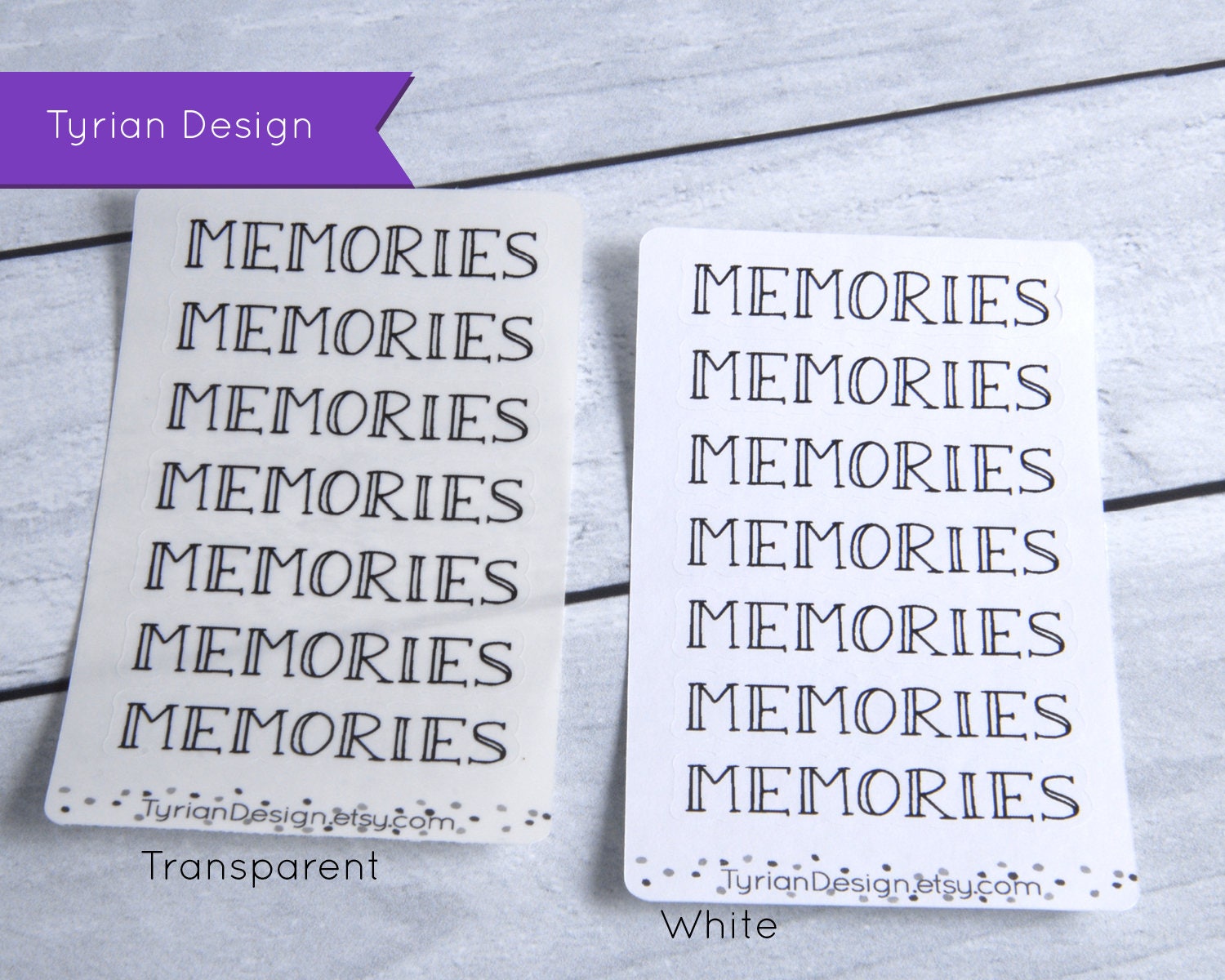 Memories Stickers for Planners and Journals. Memory Stickers | Etsy New ...