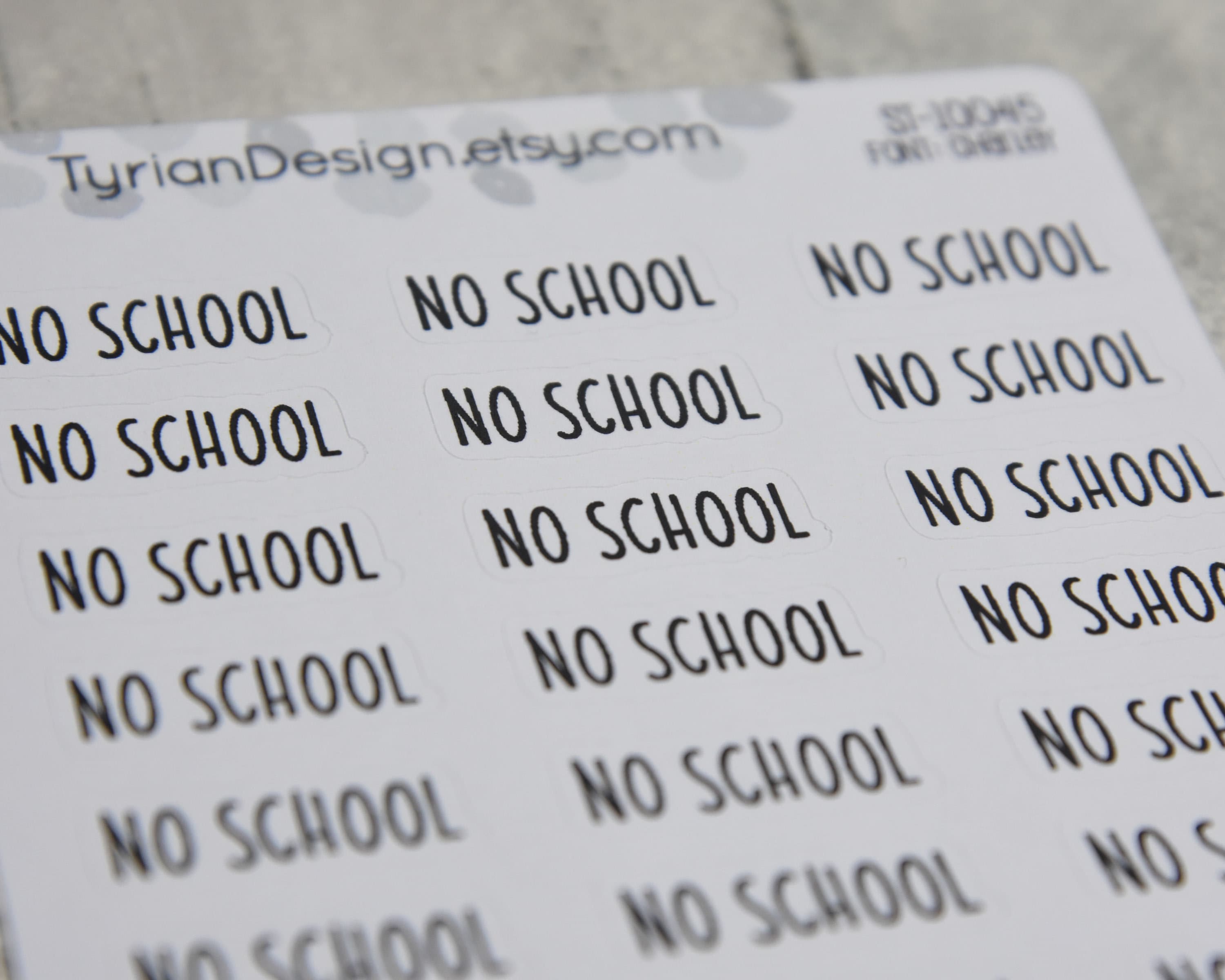 No School Stickers for Planners and Journals | Snow Day | 24 Stickers ...