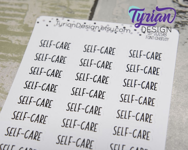 Self-care Stickers for Planners and Journals. A Reminder or to - Etsy