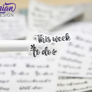 Planning Stickers | to Do, This Week, Weekend | Weekly/monthly Stickers ...