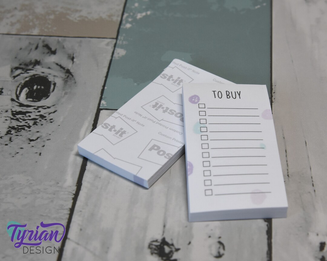 To Buy List Post-it Notes | List Sticky Notes in 1.5x3 Inches | 11 ...