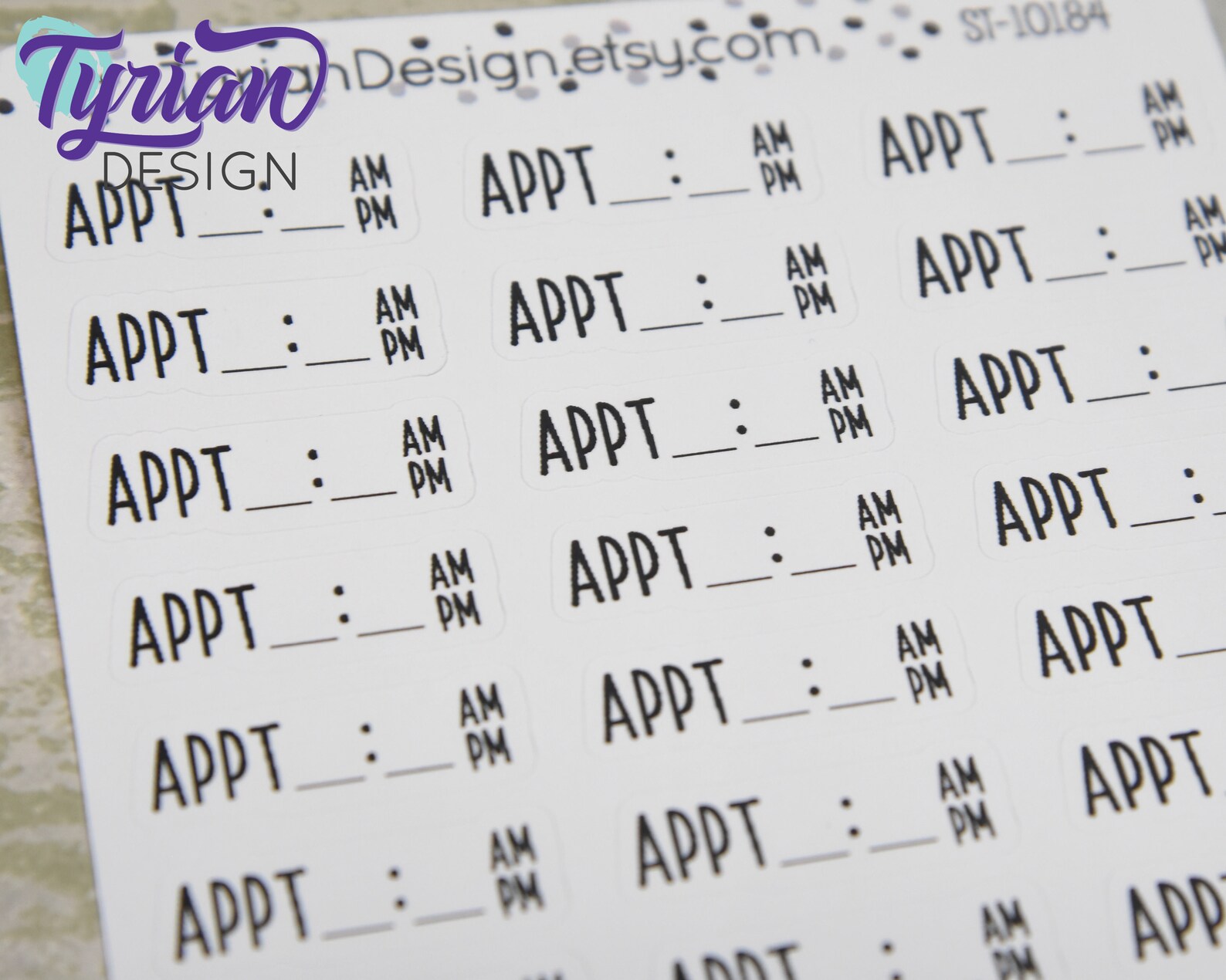Appointment With Time Sticker for Planners and Journals. Clear - Etsy