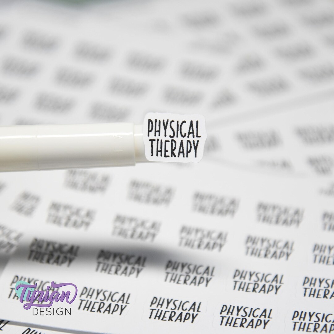 Tiny Physical Therapy Stickers | Track Therapy | 20 Stickers | .59 X ...
