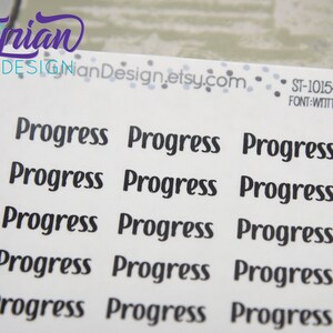 Progress Stickers for Planners and Journals. Track Your Progress With ...