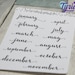 January - December Monthly Stickers (mini) for Planners and Journals ...