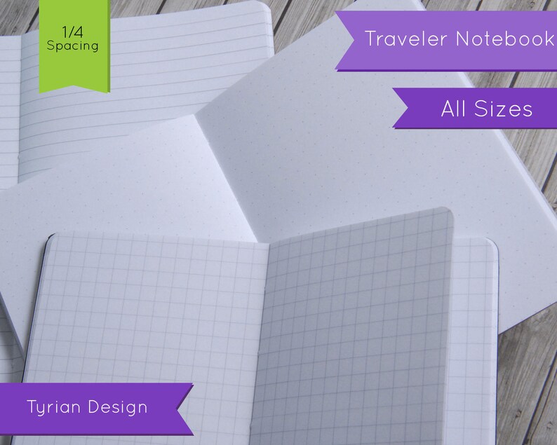 Basic Notebooks Dot Graph Lined or Graph for Midori | Etsy