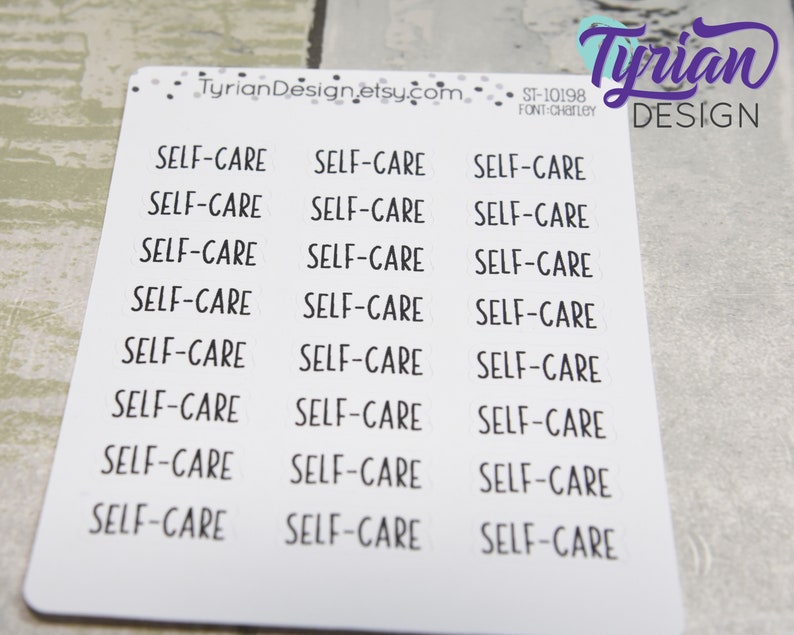 Self-care Stickers for Planners and Journals. A Reminder or to | Etsy