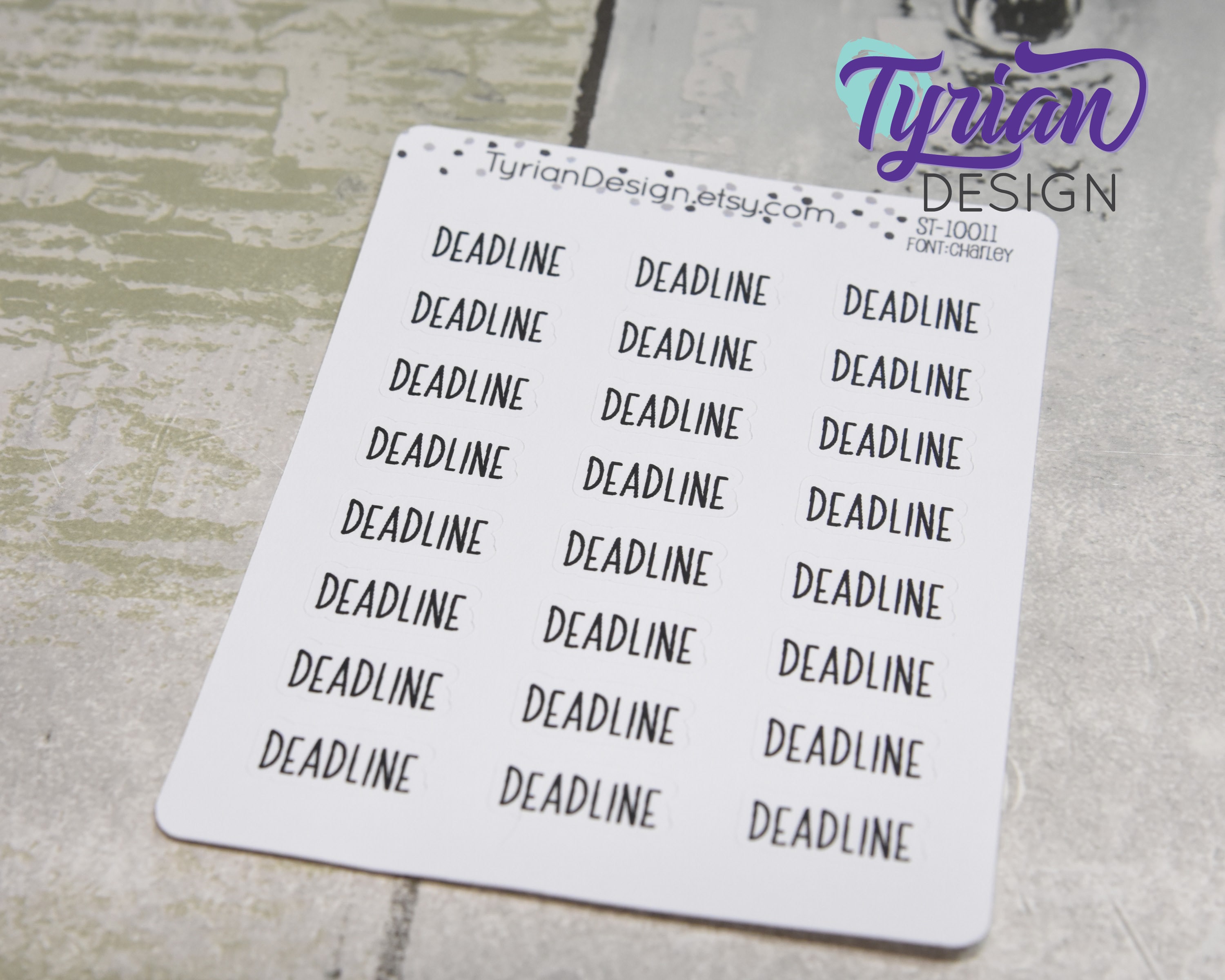 Deadline Stickers for Planners and Journals. Keep Track of | Etsy