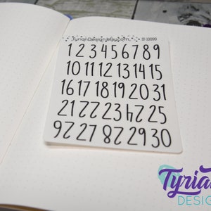 1-31 Dates Stickers for Planners and Journals. 1-31 Stickers, Two Sizes ...