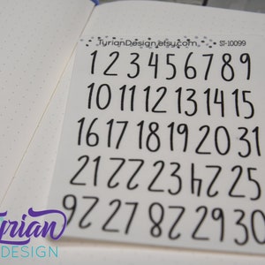 1-31 Dates Stickers for Planners and Journals. 1-31 Stickers, Two Sizes ...