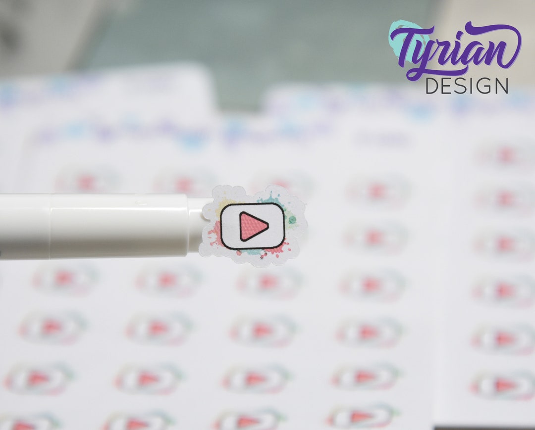 Social Media Icon Stickers | YT Stickers | Youtube Stickers Great for ...