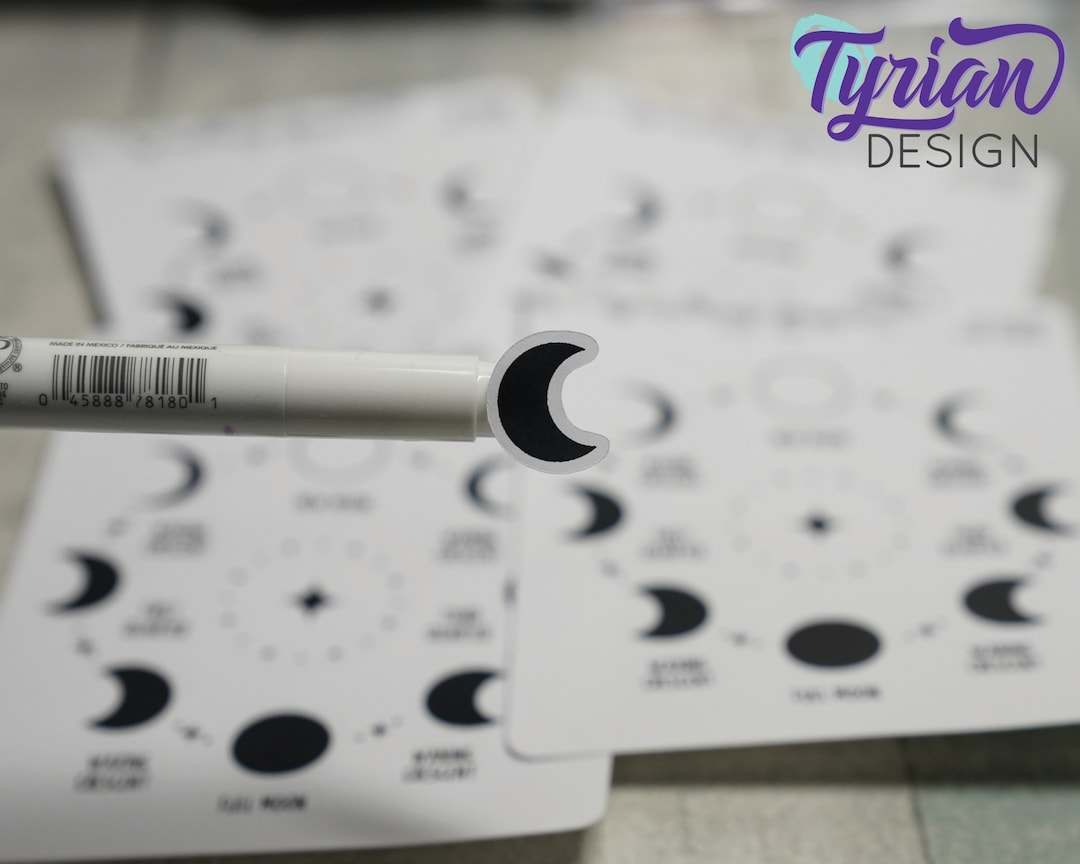 Moon Phases Icon Stickers | Phases of the Moon With Extras | Moon ...