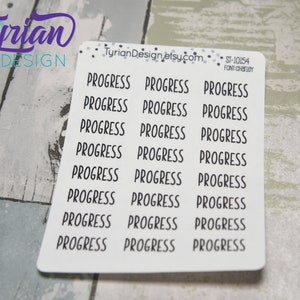 Progress Stickers for Planners and Journals. Track Your Progress With ...