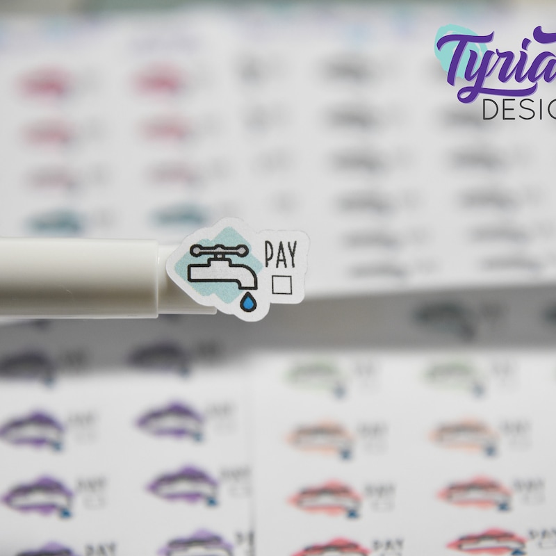 Bill Pay Stickers - Etsy