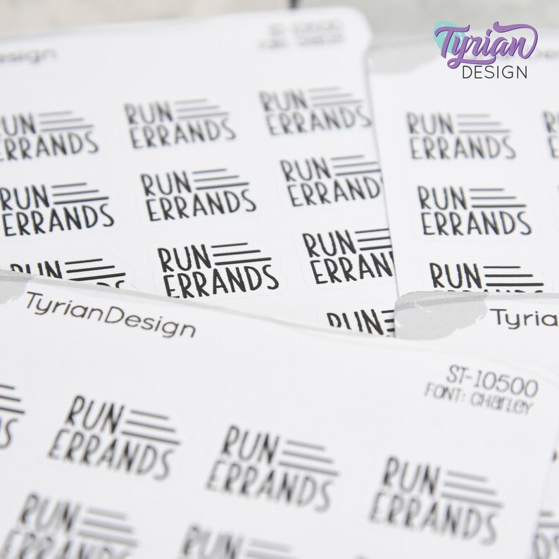 Run Errands Sticker | Errands Sticker | 20 Stickers | .74" X .58" Each ...