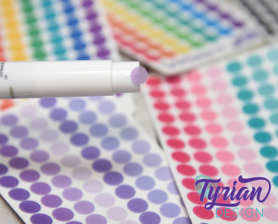 5mm Circle Dot Color Stickers for Planners and Journals. Dot Stickers ...