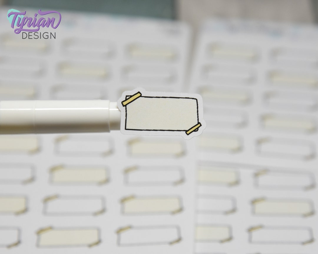 Sticky Note Stickers | Different Color Options | 15 Hand Drawn Stickers ...