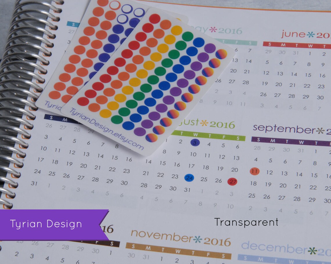 5mm Circle Dot Stickers for Planners and Journals. Dot Stickers Are ...
