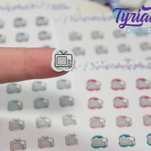TV Icon Stickers. Different Color Options. Track Your Favorite ...