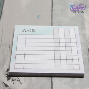 Inbox Post-it Notes | Incoming Tasks Sticky Notes | Tracking Sticky ...
