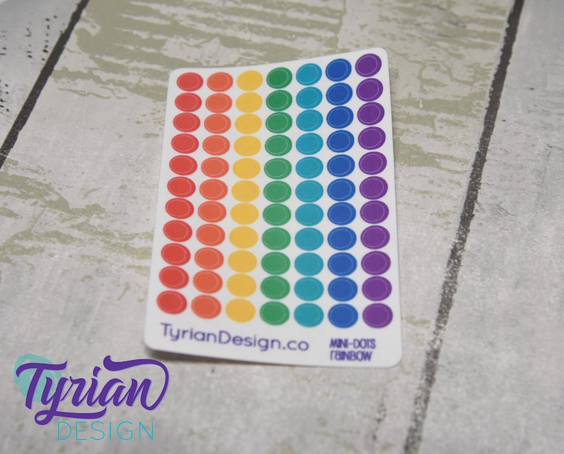 5mm Circle Dot Color Stickers for Planners and Journals. Dot Stickers ...