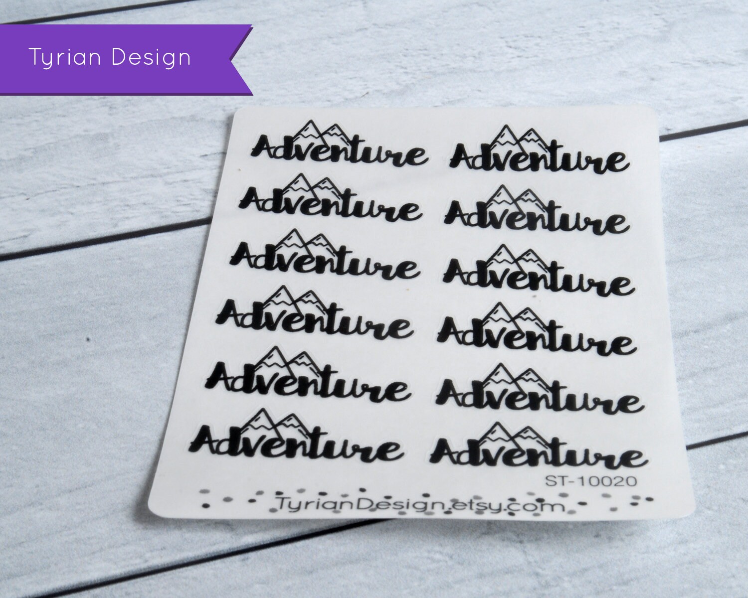 Adventure Stickers for Planners and Journals. shown on Clear | Etsy
