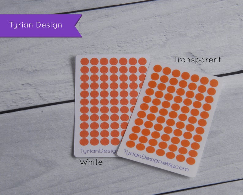 5mm Circle Dot Stickers for Planners and Journals. Dot Stickers Are ...