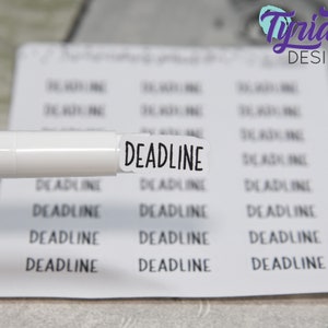 Deadline Stickers for Planners and Journals. Keep Track of Those ...