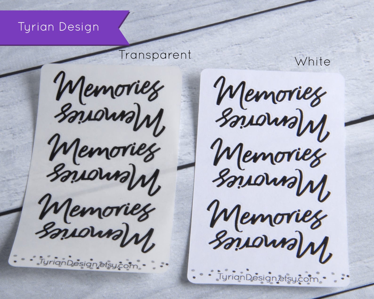 Memories Stickers for Planners and Journals. Memory Stickers - Etsy