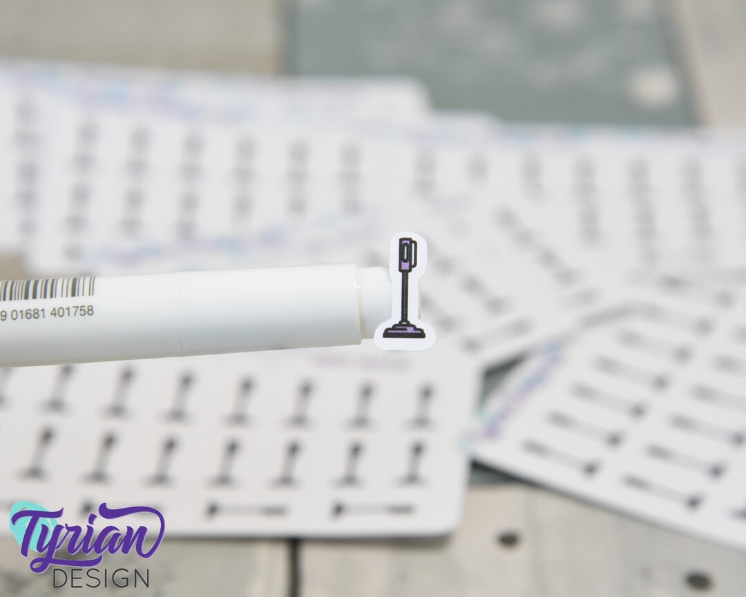 Vacuum Stickers | Tiny Stick Vacuum Stickers on a Mini Sheet | 20 ...