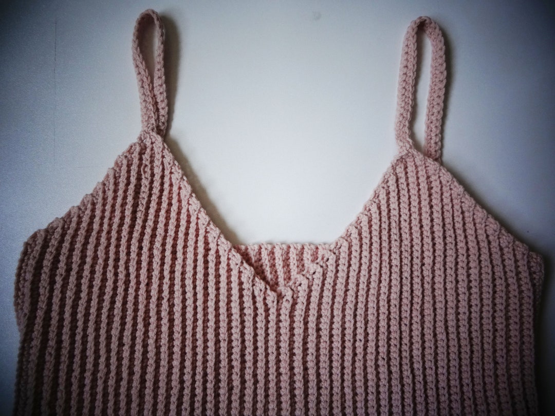 Crochet Top Pattern, Crochet Easy Summer Top, Crochet Ribbed Top ...