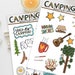 Stickers / Camping Sticker Set / Camp, Campfire, Outdoors, Wild ...