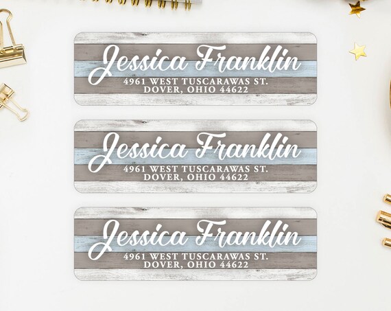 Address Labels / Beach Personalized Return Address Labels / | Etsy