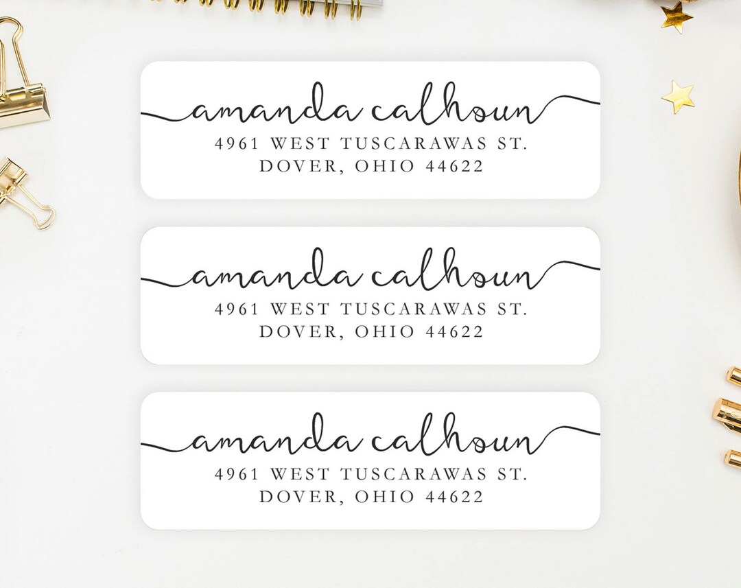 Address Labels / Personalized Return Address Labels / Custom Address ...