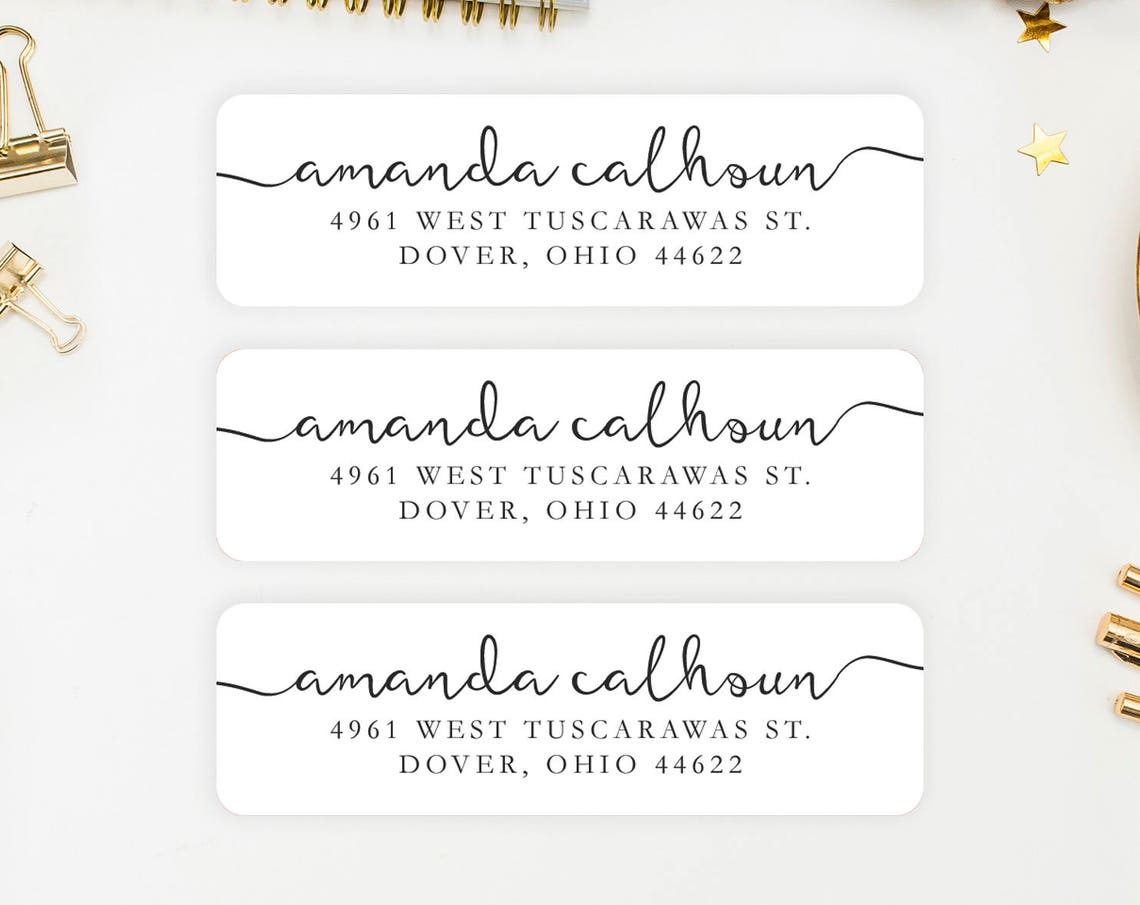 Address Labels / Personalized Return Address Labels / Custom - Etsy