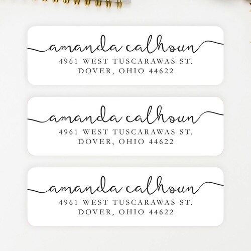 Address Labels / Personalized Return Address Labels / Custom - Etsy