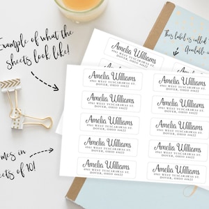 Address Labels / Mermaid, Fantasy Return Address Labels / Custom ...