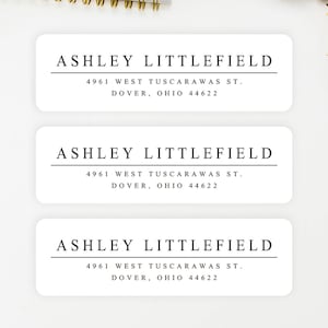 Address Labels / Classic Personalized Return Address Labels / Custom ...