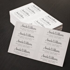 Address Labels / Clear Personalized Return Address Labels / Custom ...