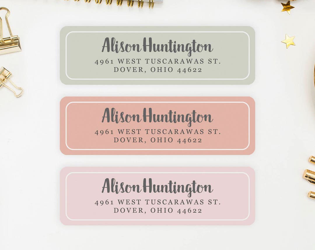 Address Labels / Autumn Colors Personalized Return Address Labels ...