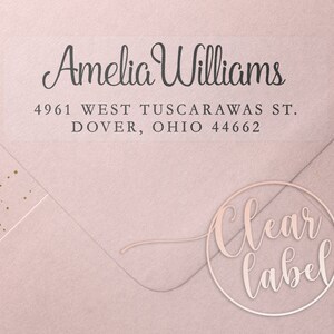 Address Labels / Clear Personalized Return Address Labels / Custom ...