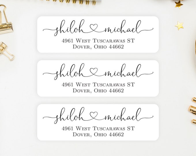 Address Labels / Personalized Return Address Labels / Custom Address ...
