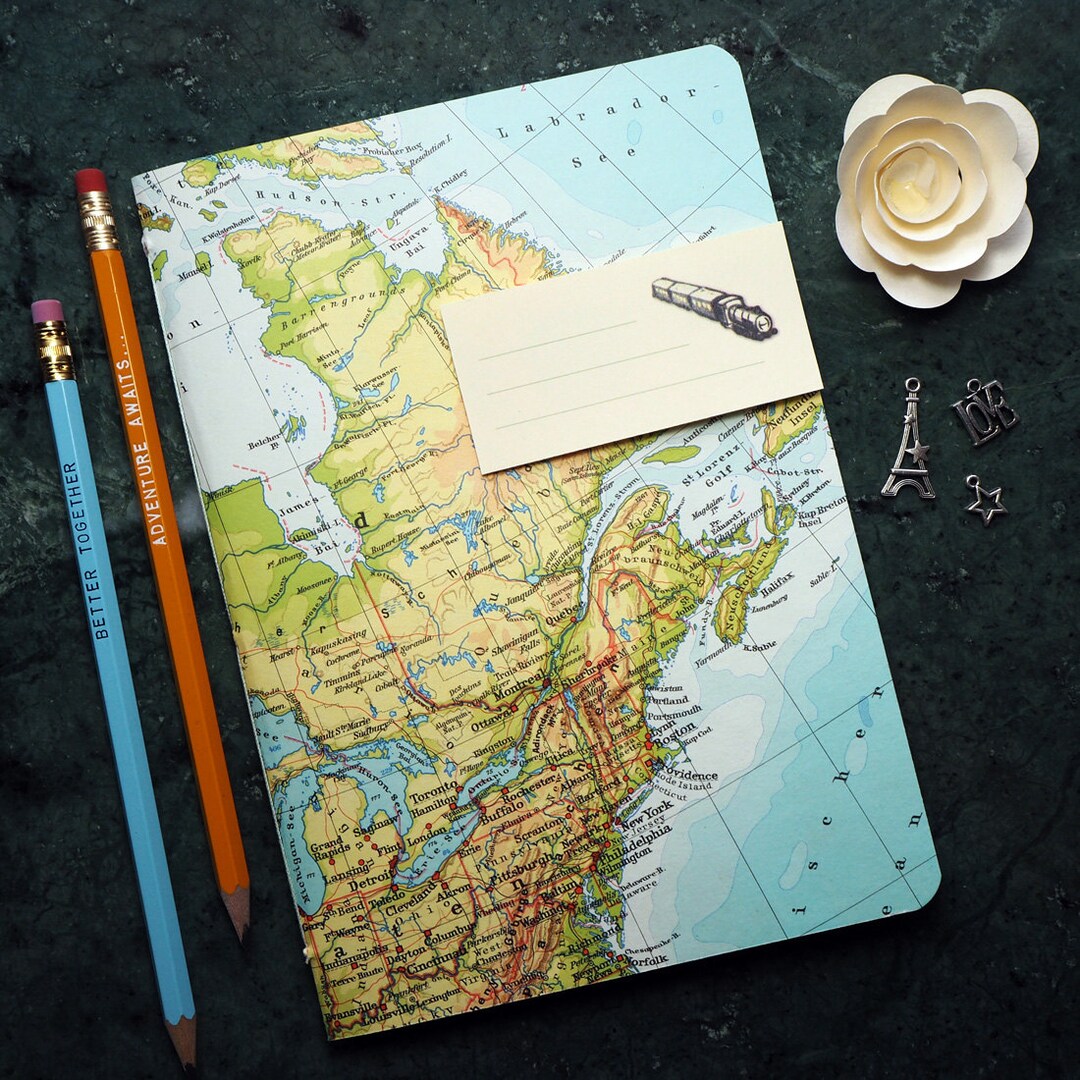 Travel-notebook Canada, 5,7x8,2inch, 40 P. Ruled - Etsy