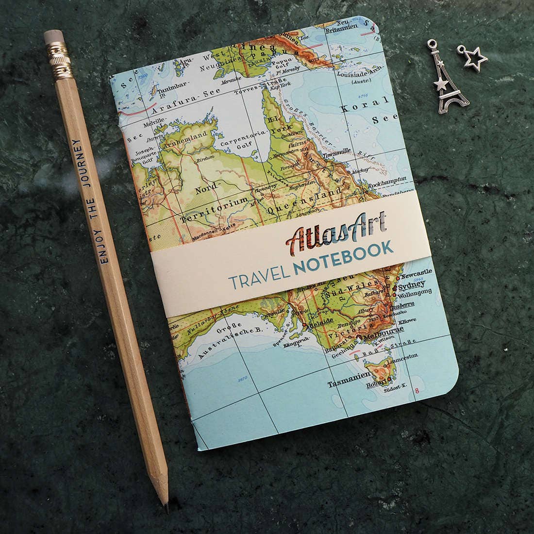 Travel Notebook, Australia 40p. Plain and Ruled - Etsy Australia