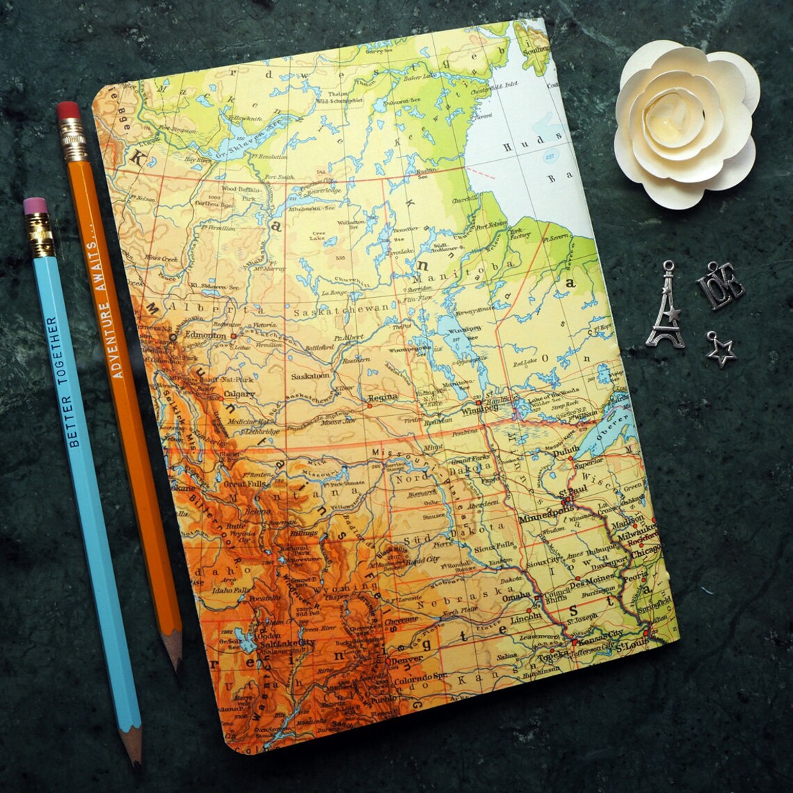 Travel-notebook Canada, 5,7x8,2inch, 40 P. Ruled - Etsy